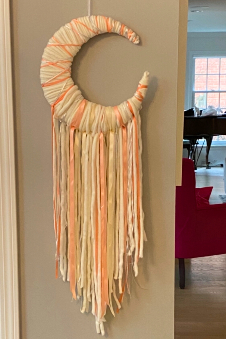 DIY Yarn Wall Decor: Create Your Own Moon Wall Hanging — Art Beat Box