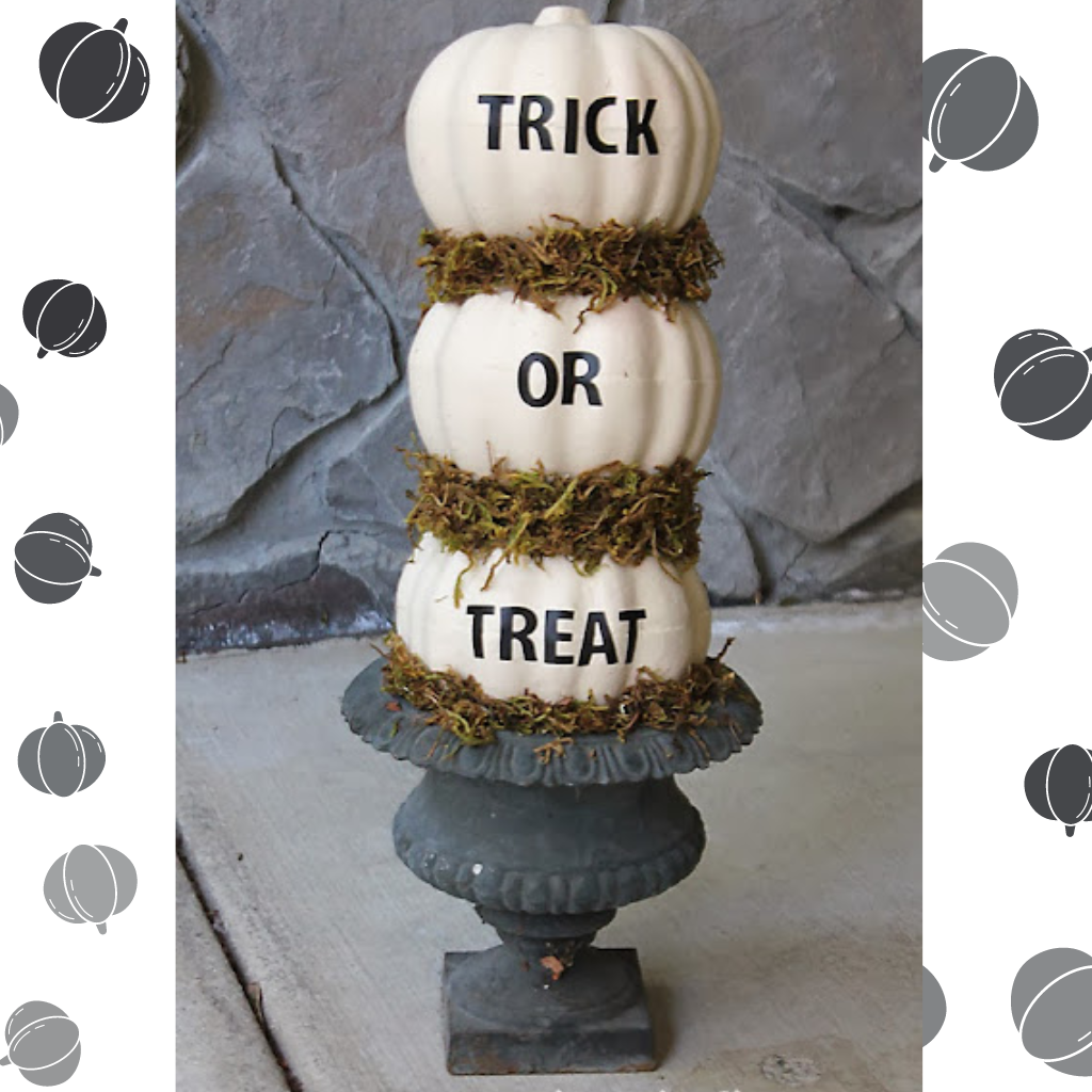 DIY Dollar Store Halloween Decorations: 37 + Foam Pumpkin Makeovers ...