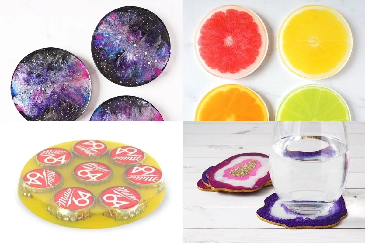 20 Colorful DIY Resin Coaster Ideas for Beginners to Make — Art Beat Box