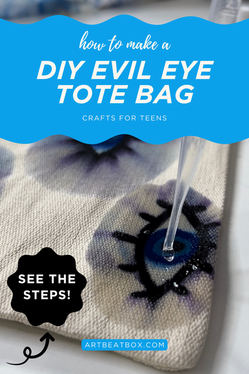 How To Make A Diy Evil Eye Tote Bag — Studio Art Beat