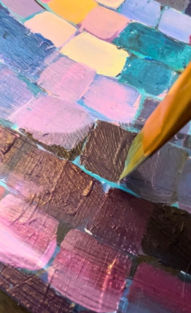 DIY Art Tutorial: How to Make a Disco Ball Painting — Studio Art Beat