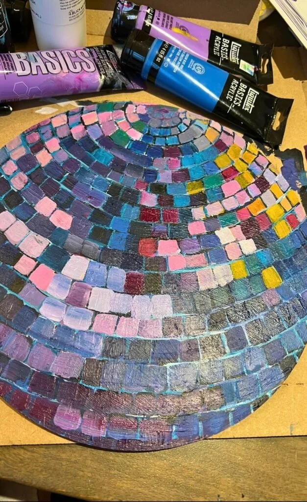 DIY Art Tutorial: How to Make a Disco Ball Painting — Studio Art Beat