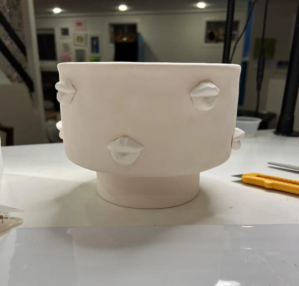 Lips Planter Pots DIY Tutorial using a Silicone Mold — Art Beat Box