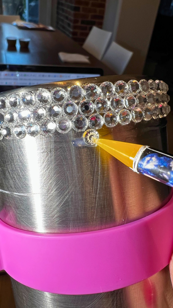 DIY Rhinestone Heart Tumbler Step by Step Tutorial — Studio Art Beat