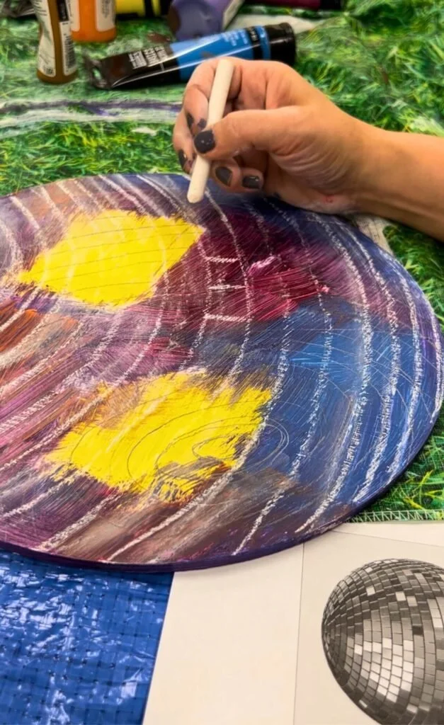 DIY Art Tutorial: How to Make a Disco Ball Painting — Studio Art Beat