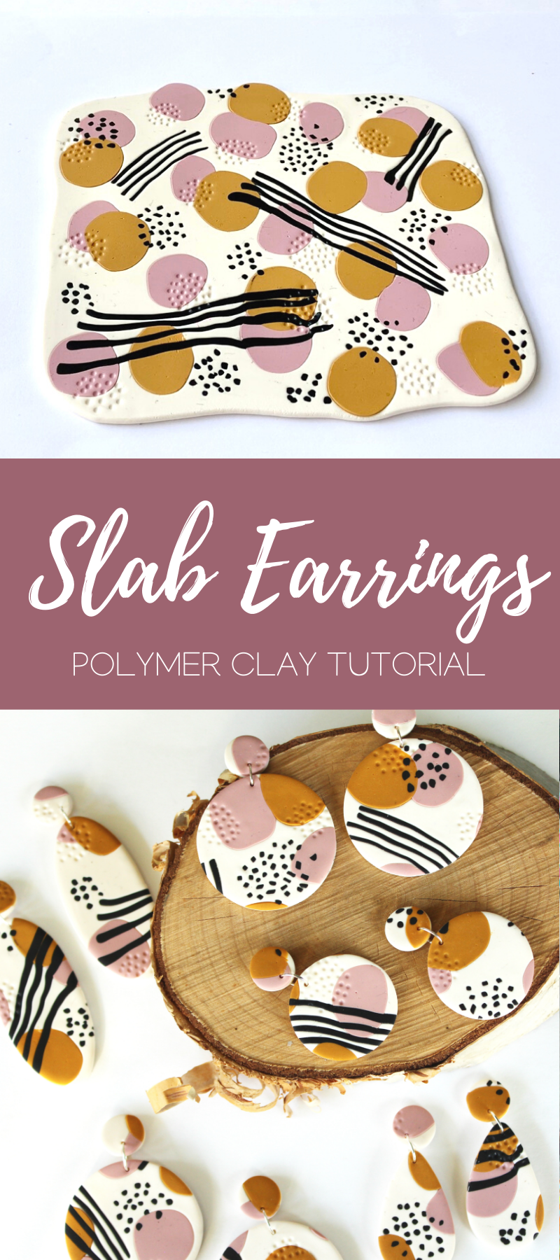 37 Colorful Polymer Clay Earring Designs + Easy Tutorial for Beginners ...
