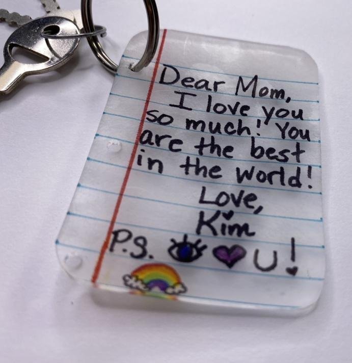 Easy DIY Mother's Day Gift Idea 2024: Shrinky Dink Key chains! — Art ...