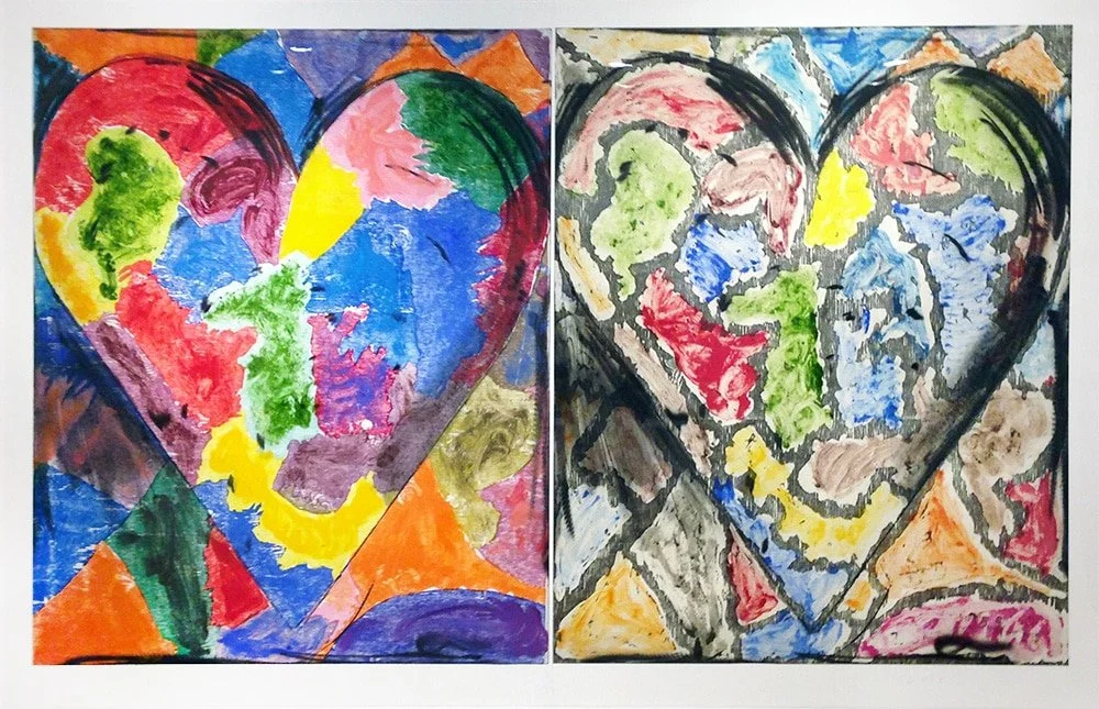 Jim Dine Inspired Hearts — Studio Art Beat