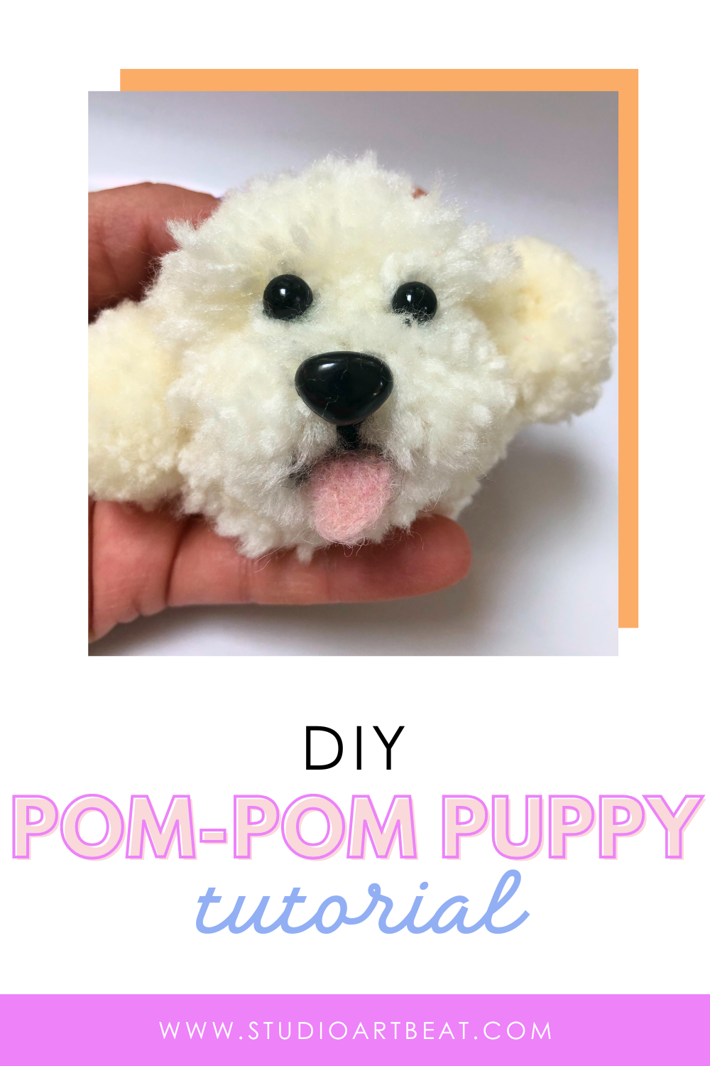 How to make a Pom Pom Puppy! — Studio Art Beat