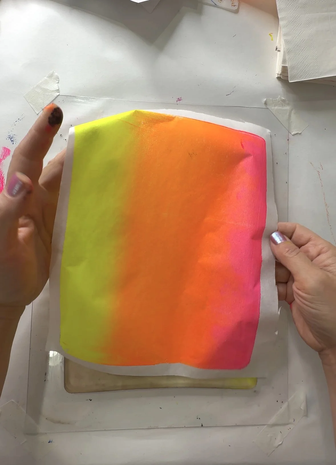 How to Print an Ombre' Effect on Your Gelli Plate — Studio Art Beat