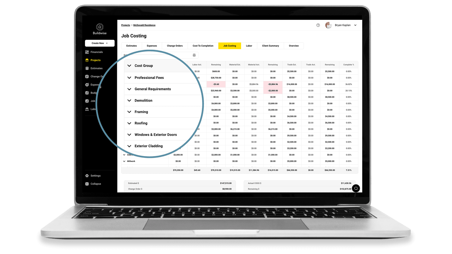 Residential Construction Job Cost Software | Buildwise — Buildwise