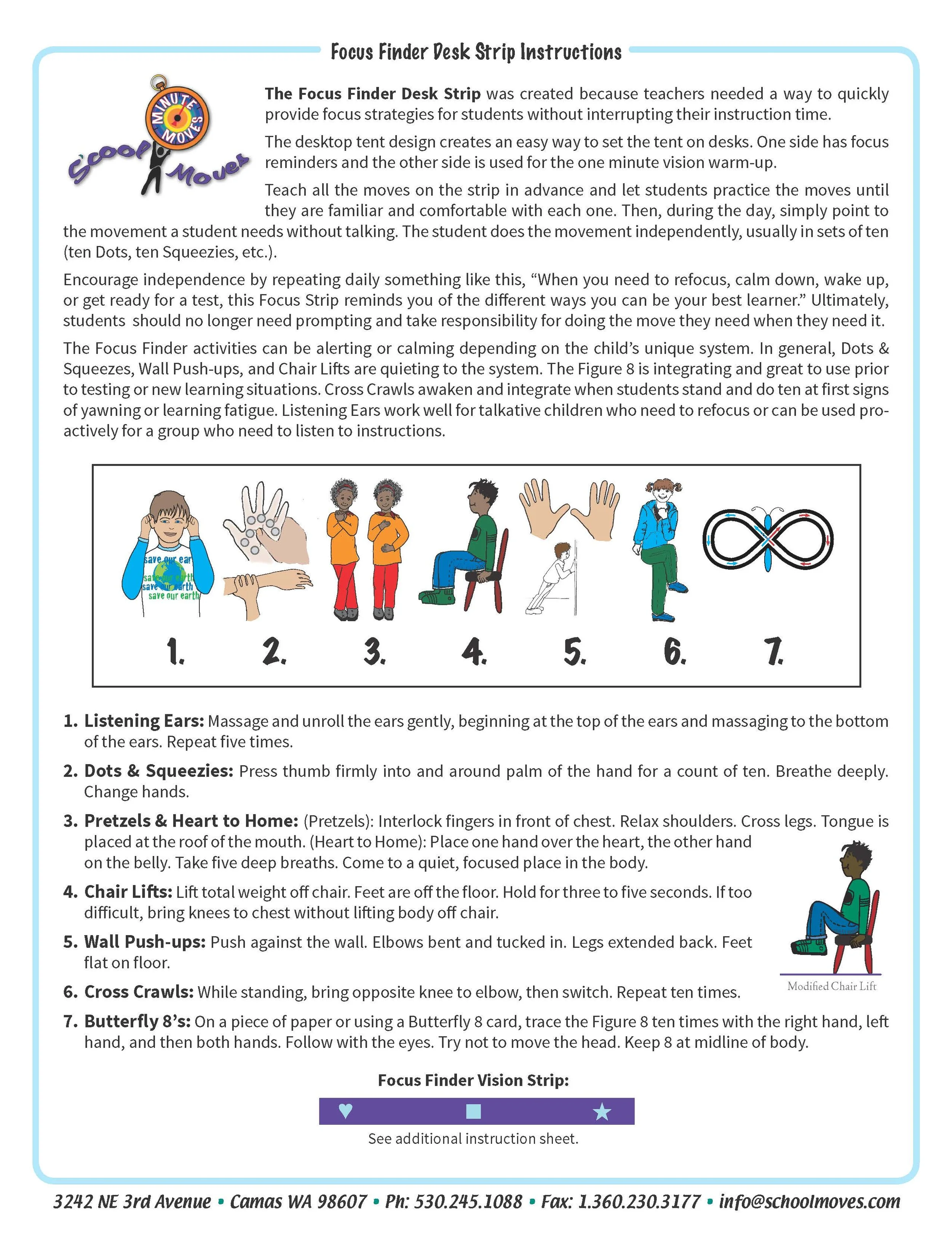 Student Desk Cards — S'cool Moves for Learning