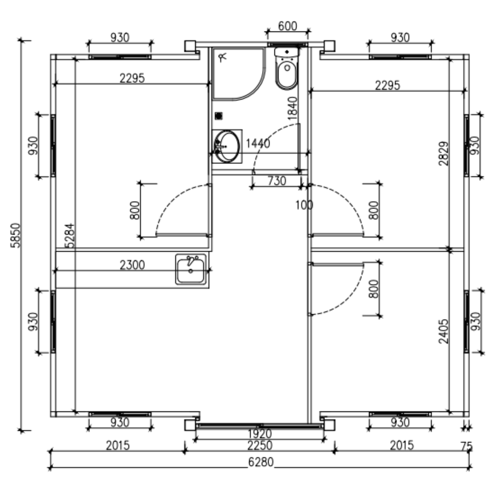 20ft Expandable Home — INSTANT EXPANDABLE HOMES NQ