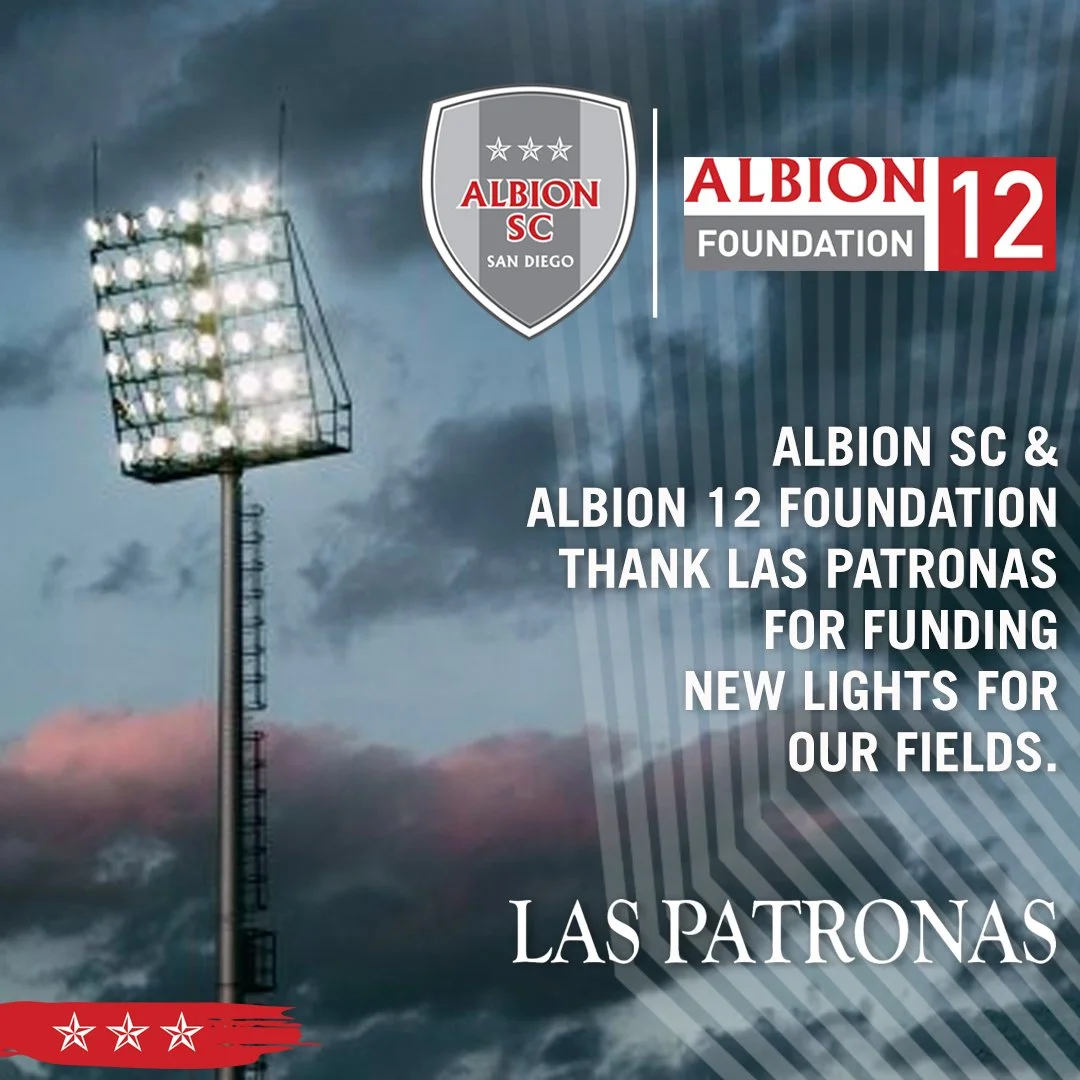 LAS PATRONAS SUPPORTS ALBION 12 FOUNDATION WITH NEW LIGHTING FOR ALBION ...