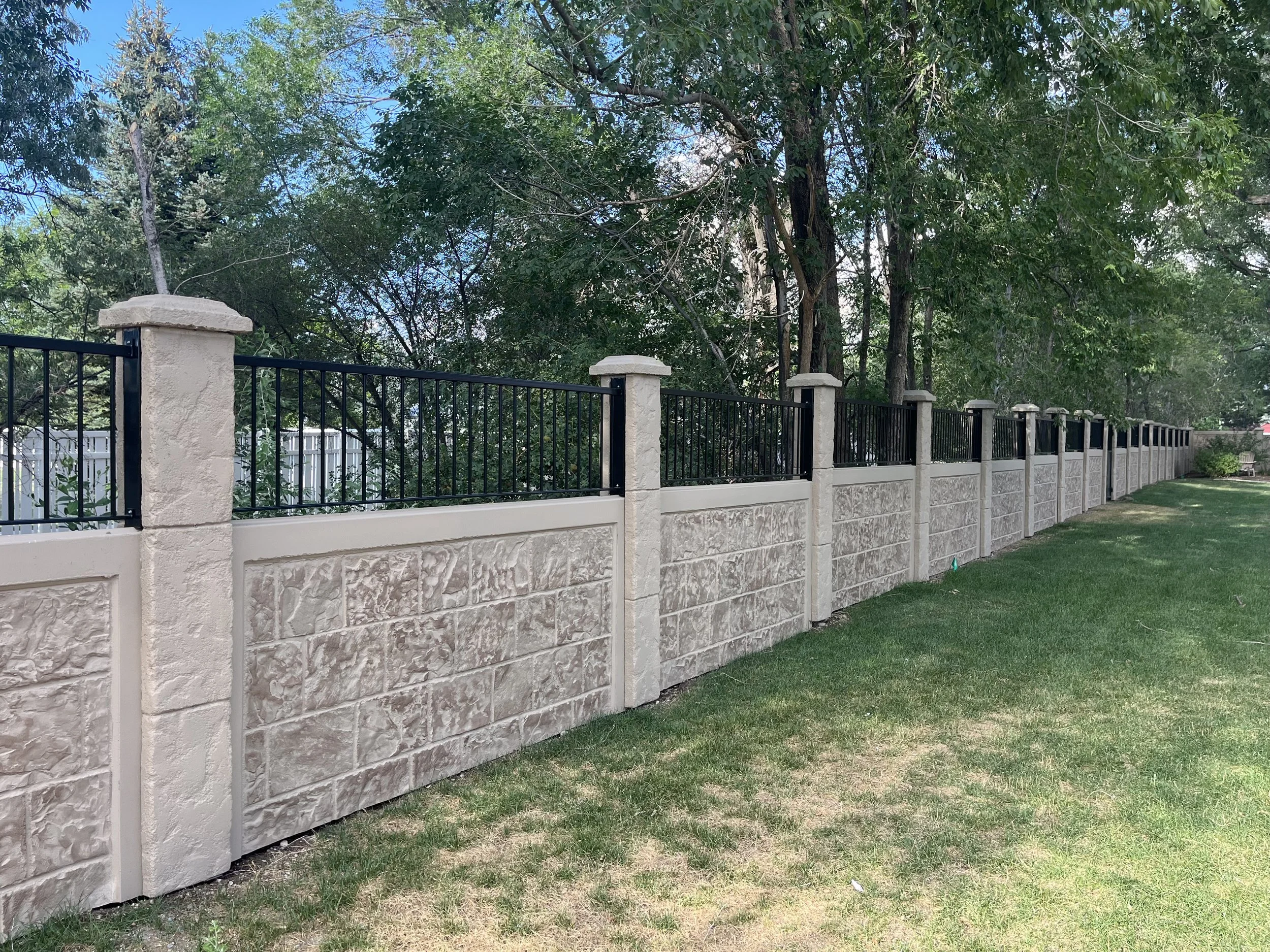 Highland open space — Rhinorock Lightweight Concrete Fencing