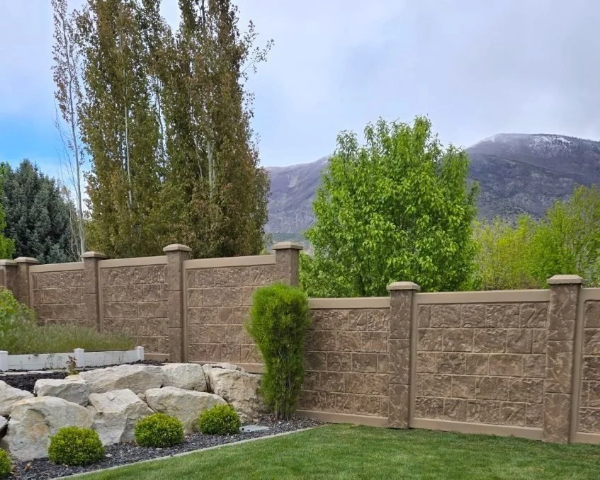 6ft Stone — Rhinorock Lightweight Concrete Fencing