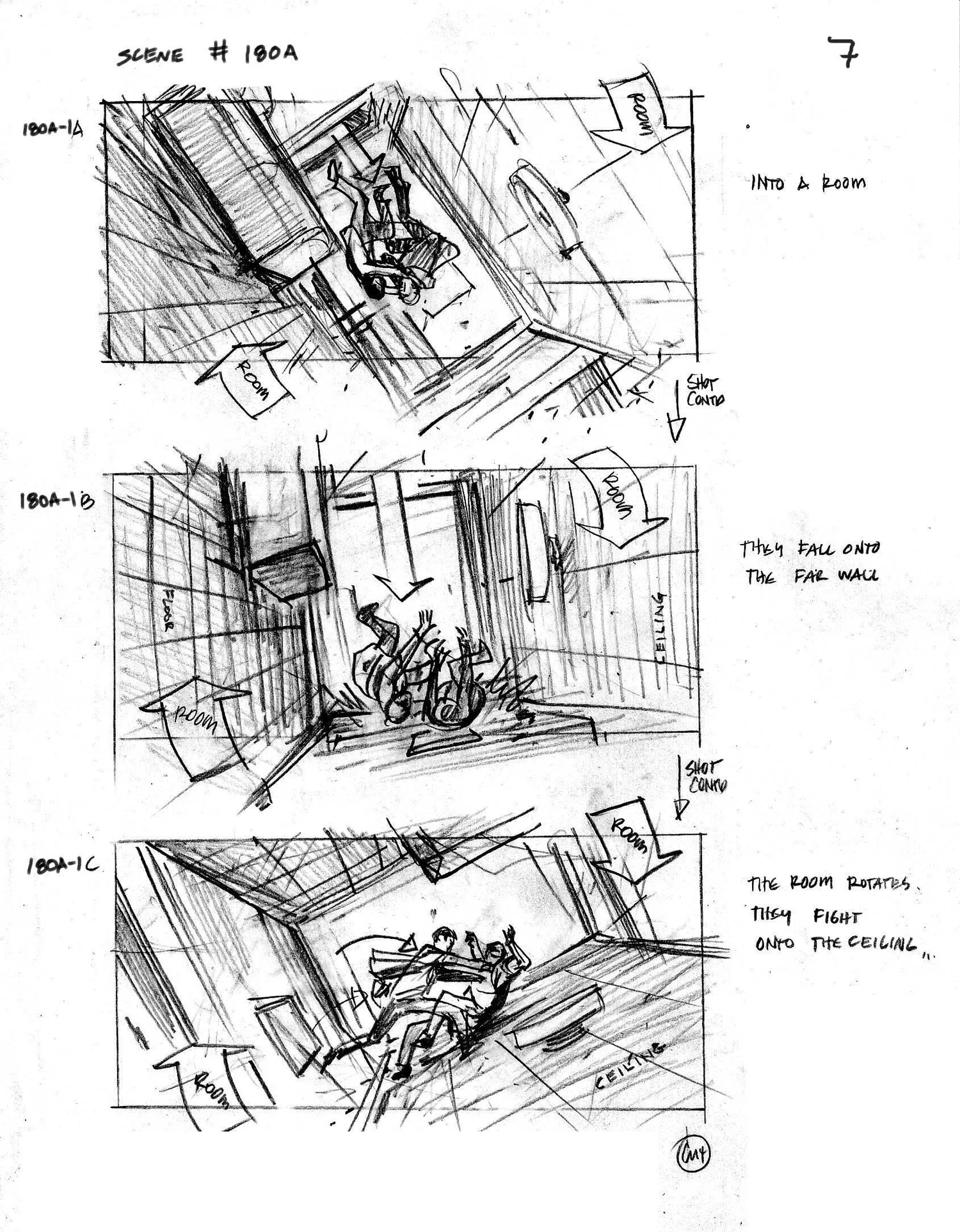 INCEPTION — GABRIEL HARDMAN - STORYBOARDS