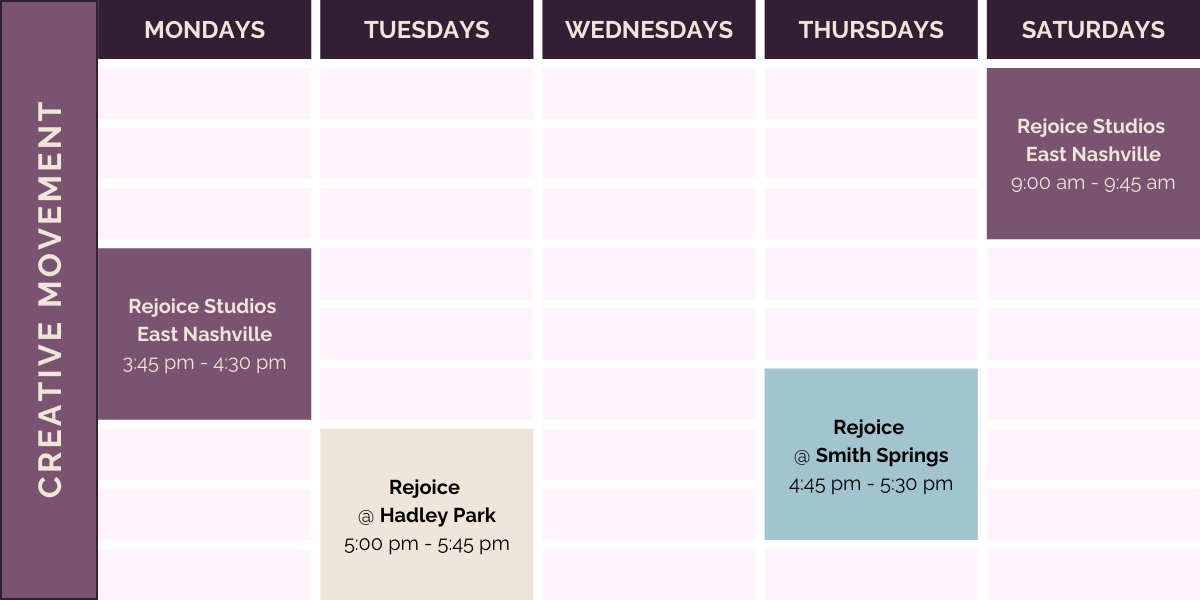 Creative Movement — Rejoice School of Ballet