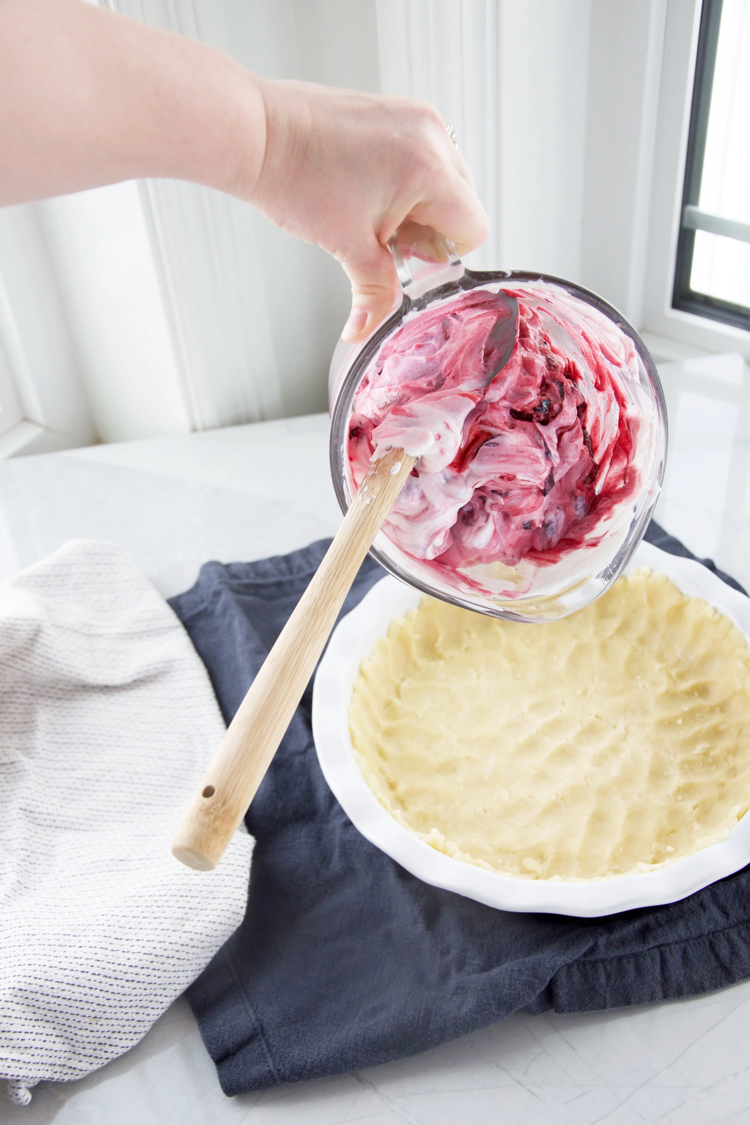 Haskap Pie With Greek Yogurt — Rosy Farms Berry Upick