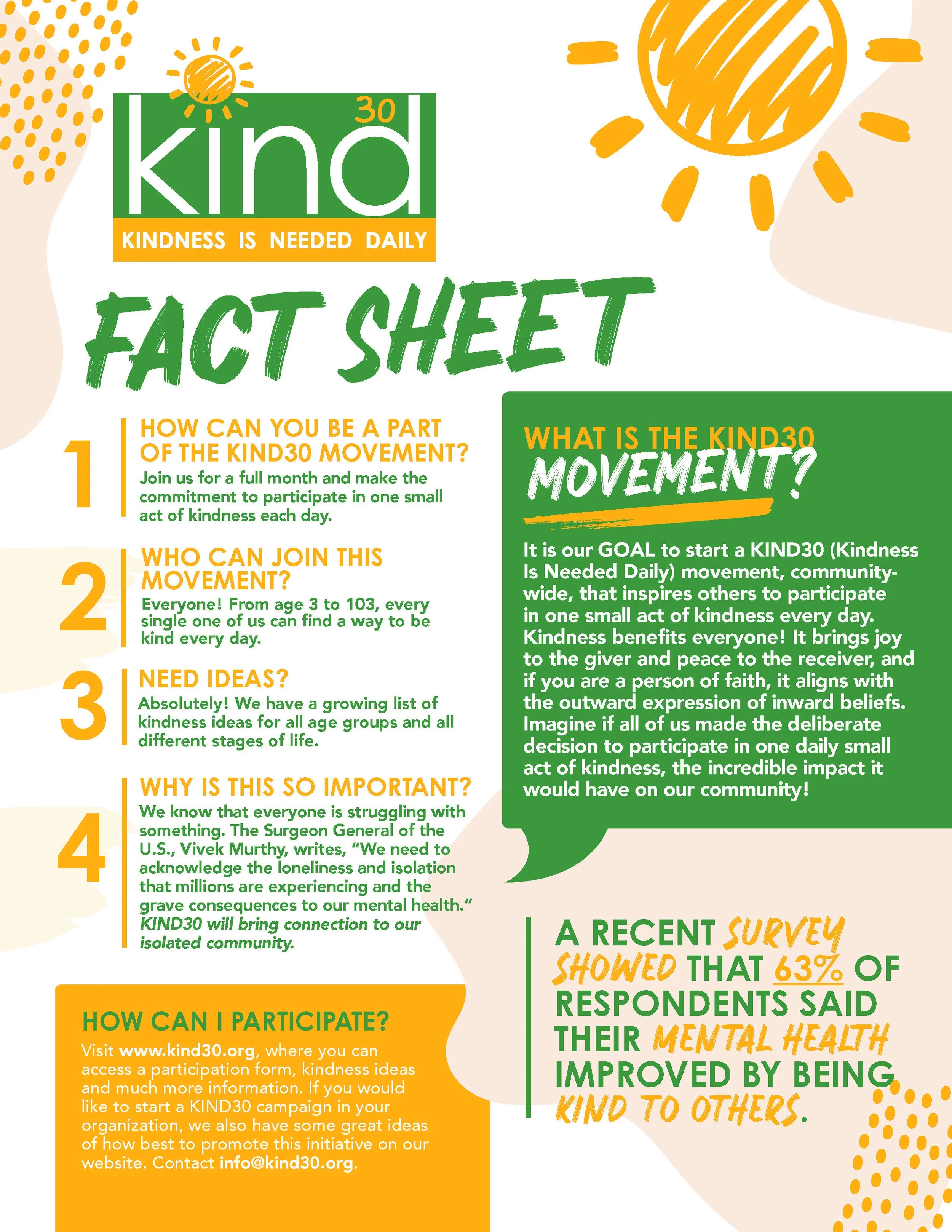 About KIND30 — Join The KIND30 Movement!