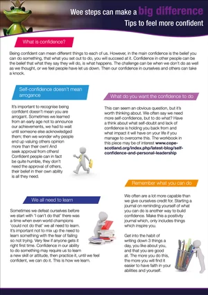 Tips for confidence — COPE Scotland