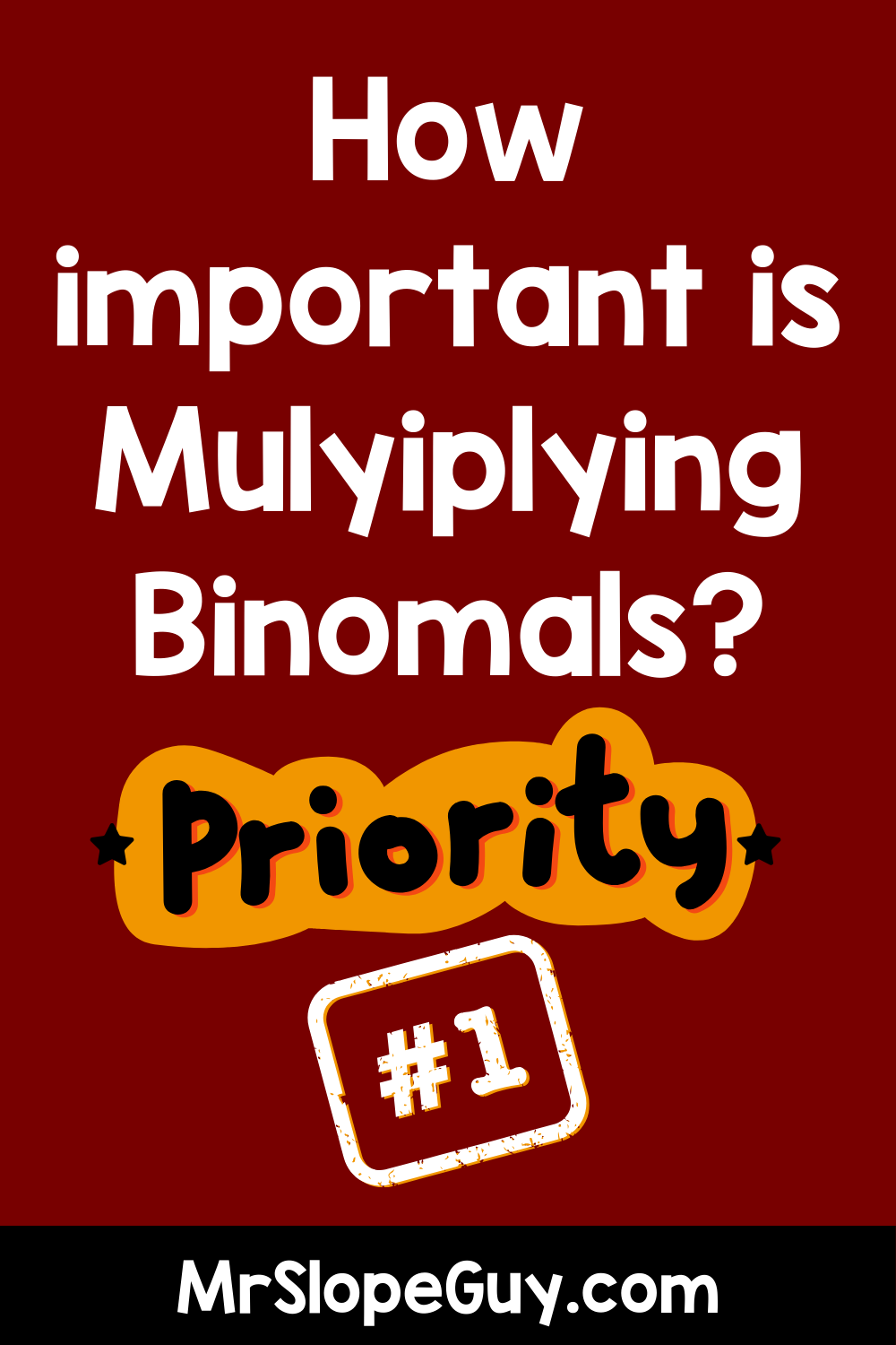 Math Blog — Mr. Slope Guy