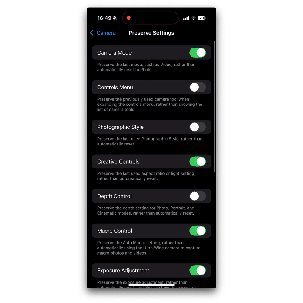 The Right Settings for The Best Photos on the iPhone 16 Pro — Adrien ...