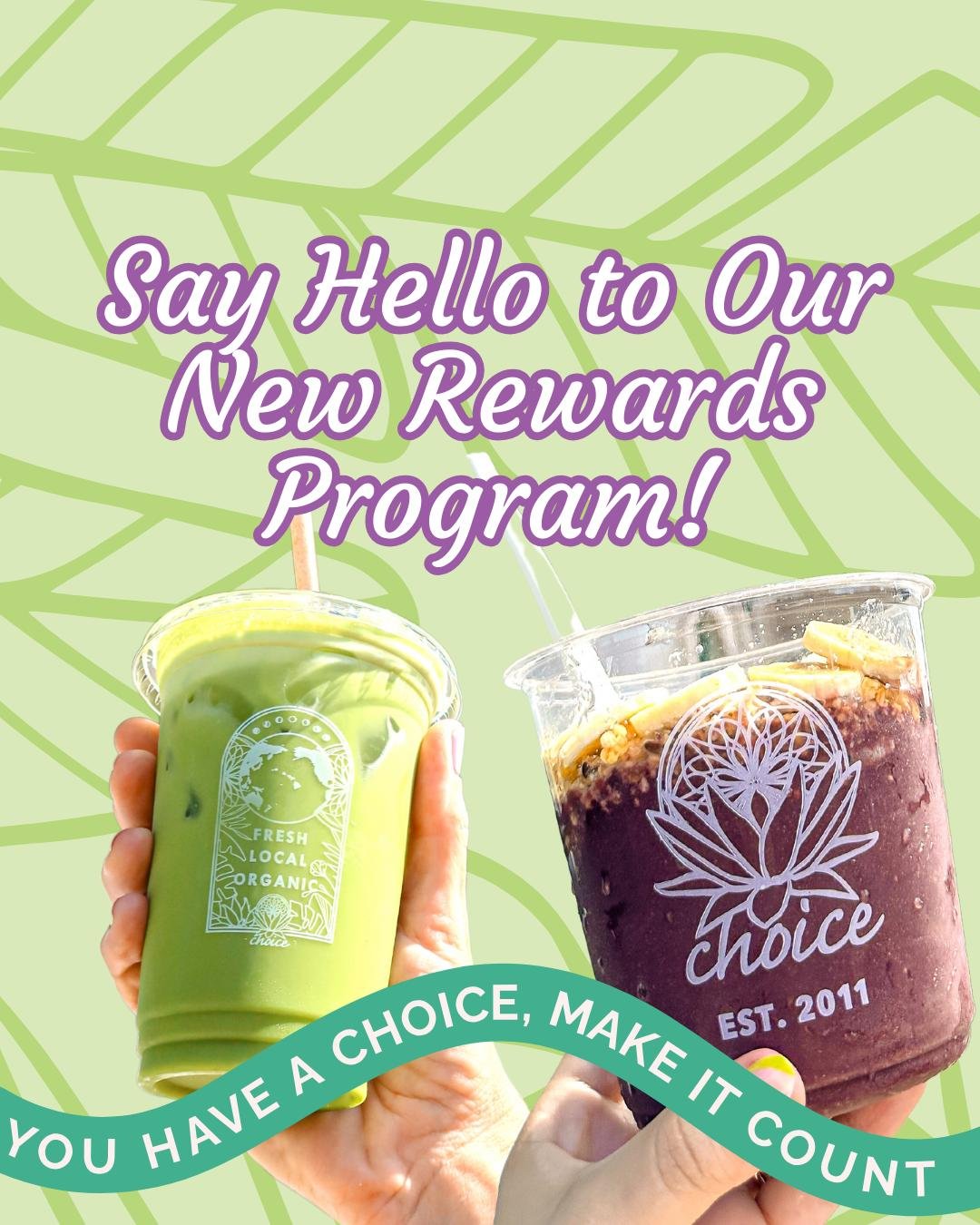 Choice Healthy Kitchen & Juice Bar Rewards Program — Choice Health Bar ...