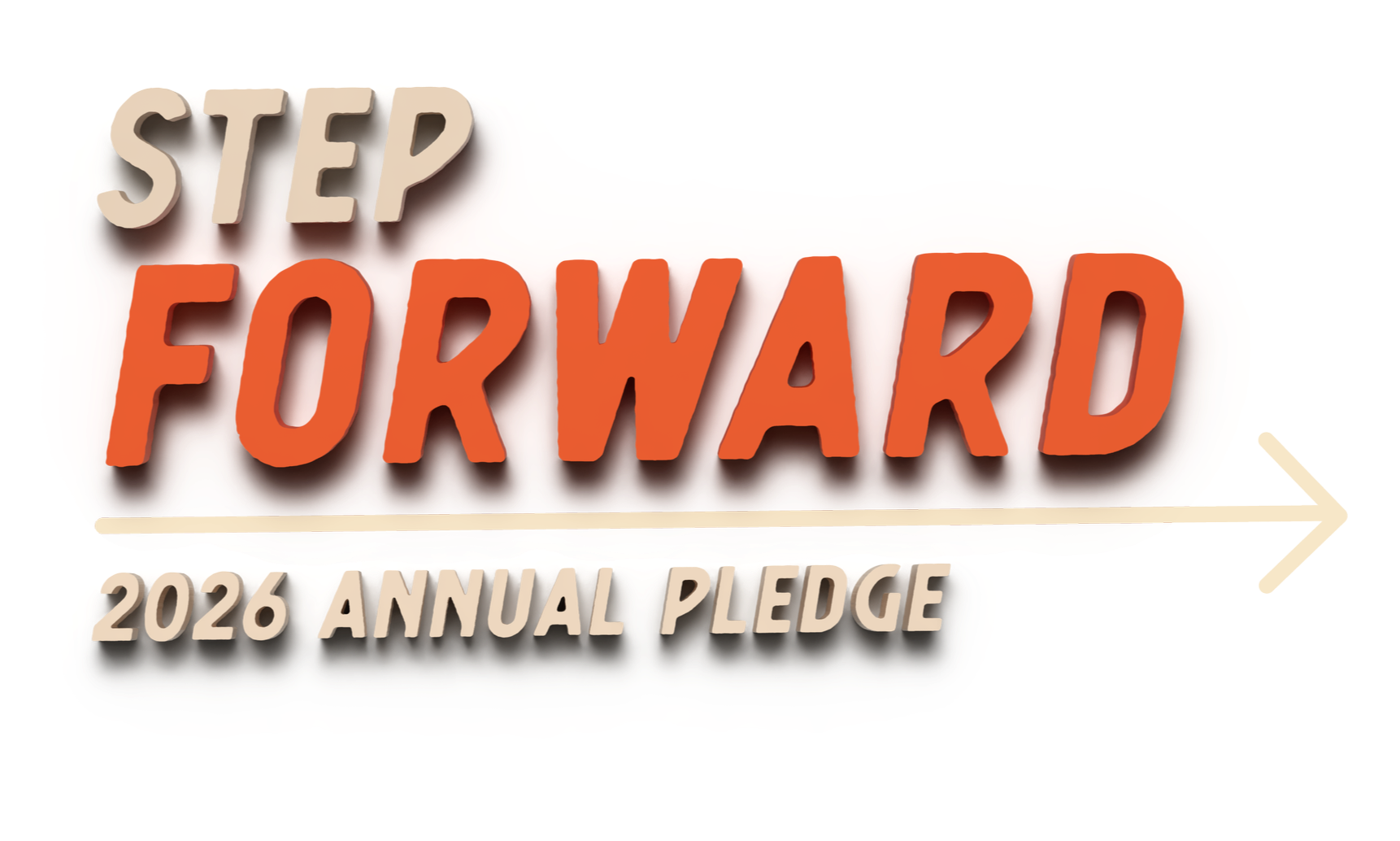 Step Forward 2026 Annual Pledge — Arrowhead Church - Morristown