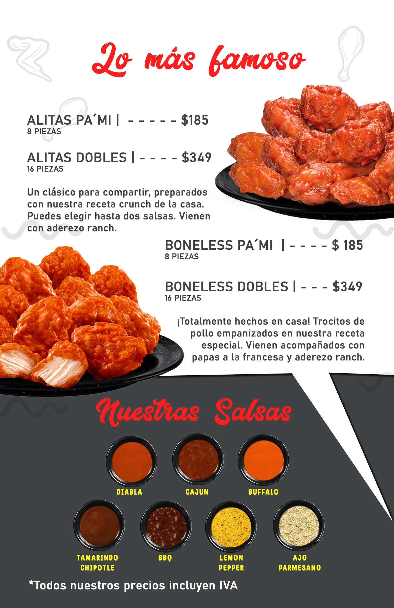 Menú — Chicago Mx