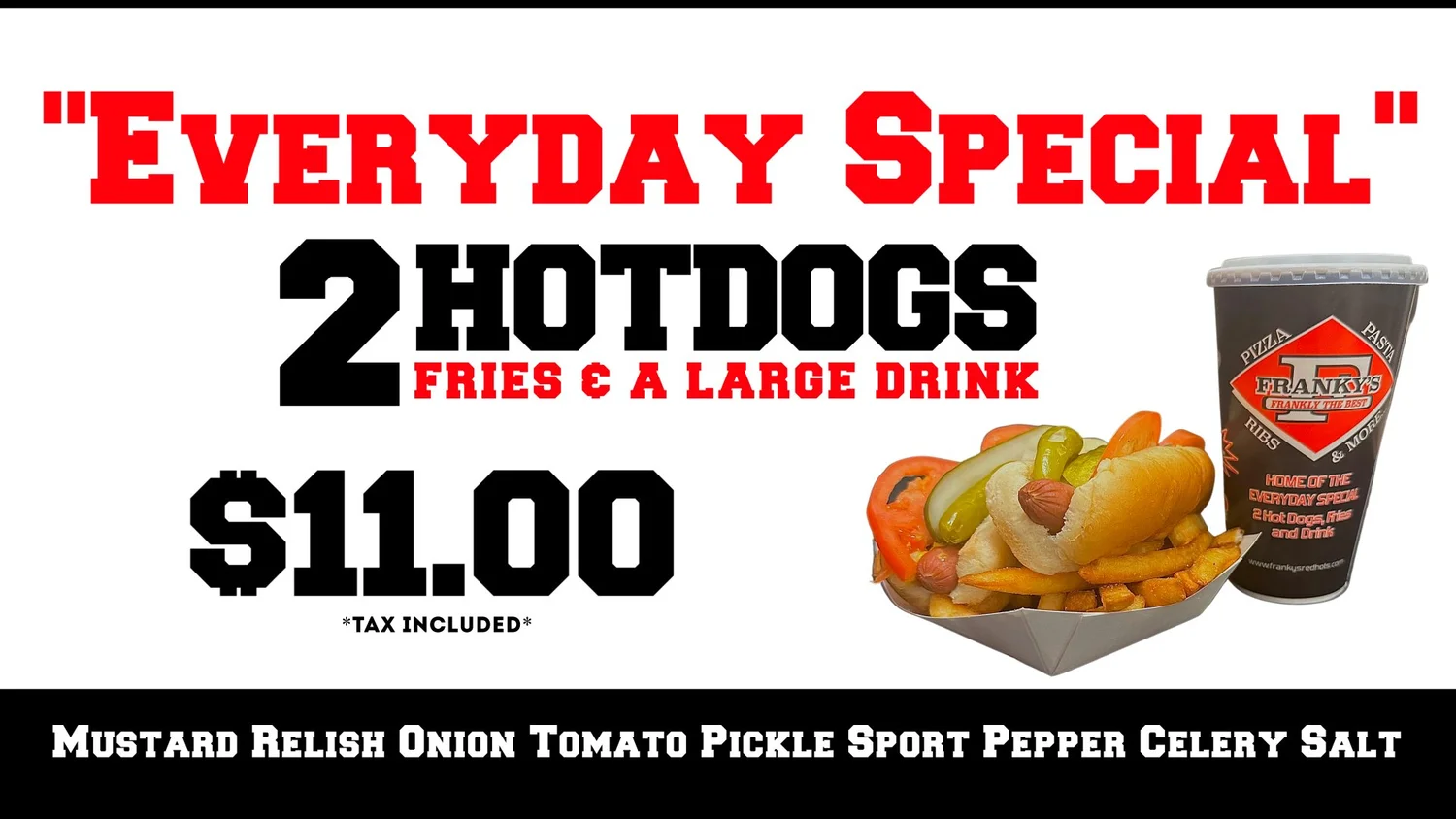 Menu — Franky's Redhots