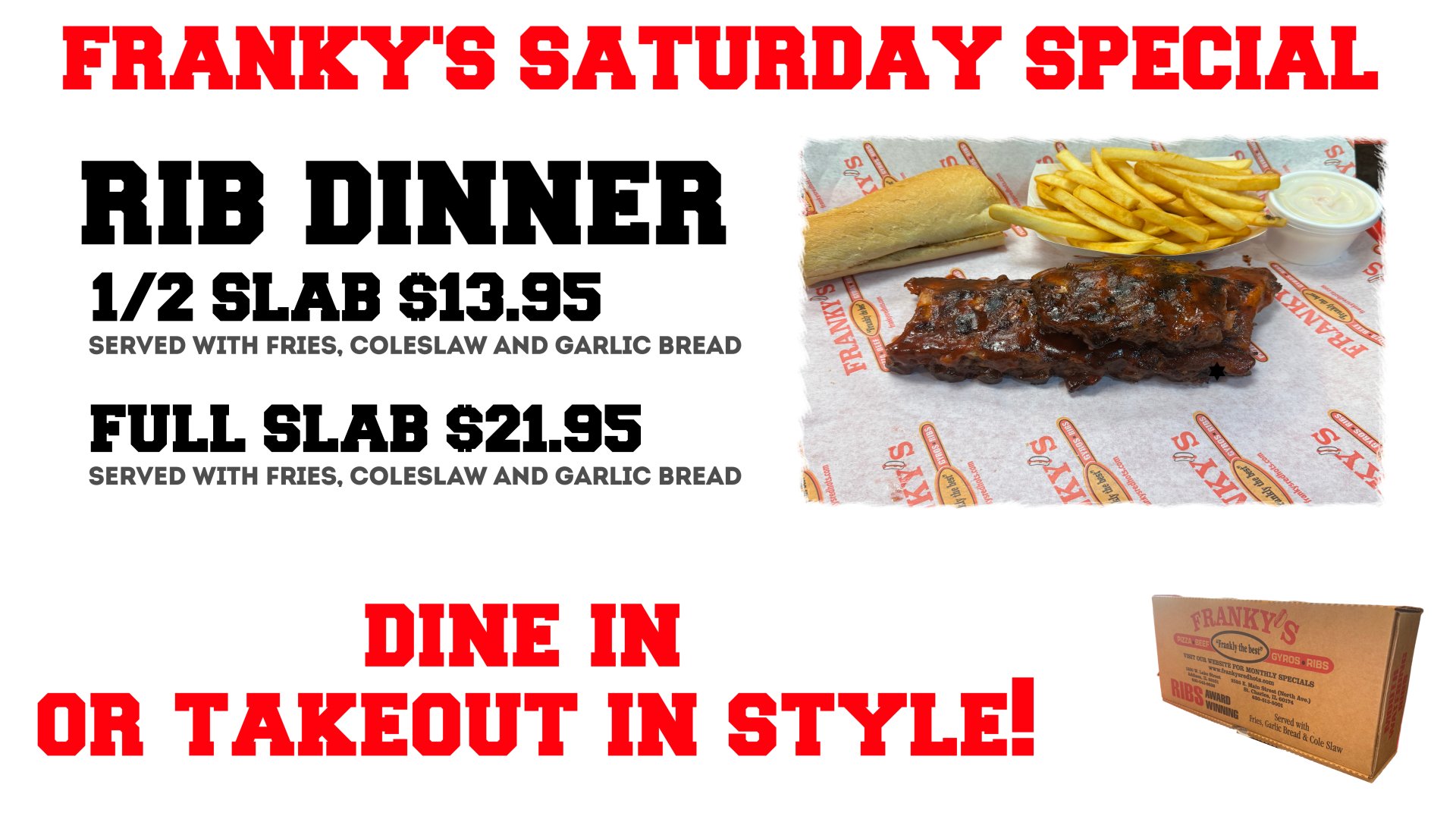 Menu — Franky's Redhots