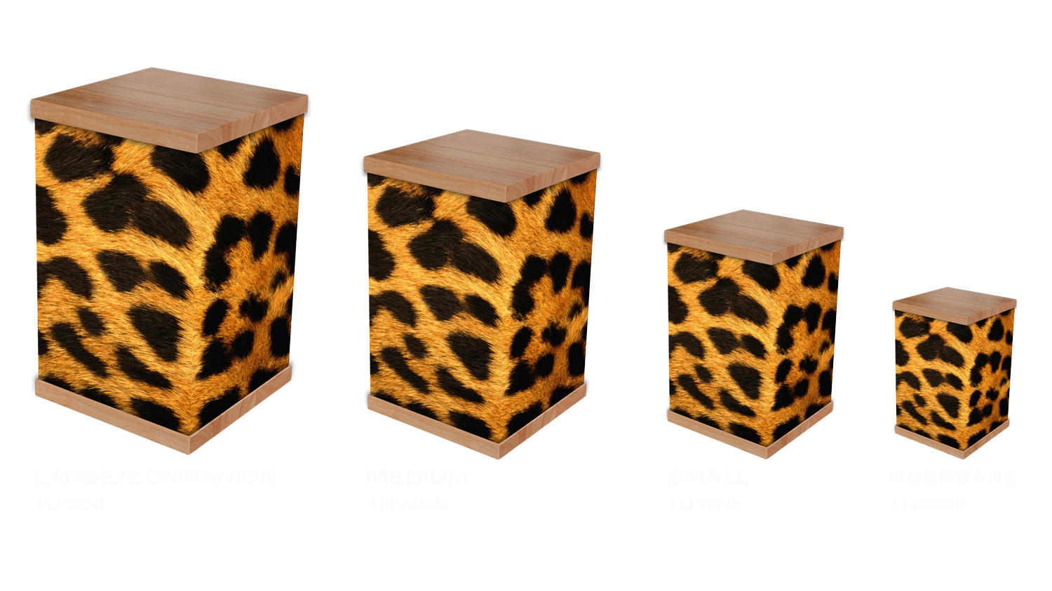 Leopard Print Cremation Urn — Rapt In Memories