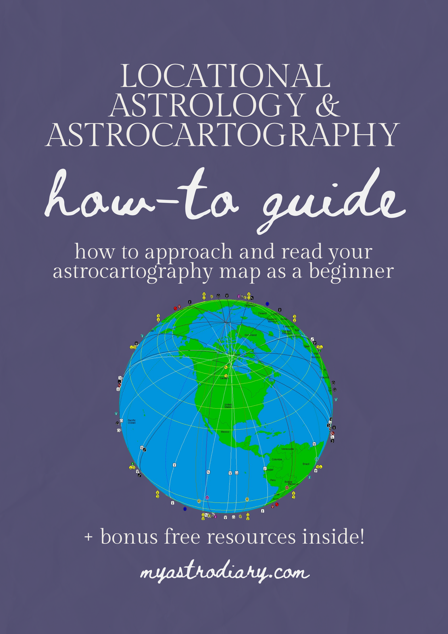 A Guide To All Major Lines in Astrocartography: Understand Your Map ...