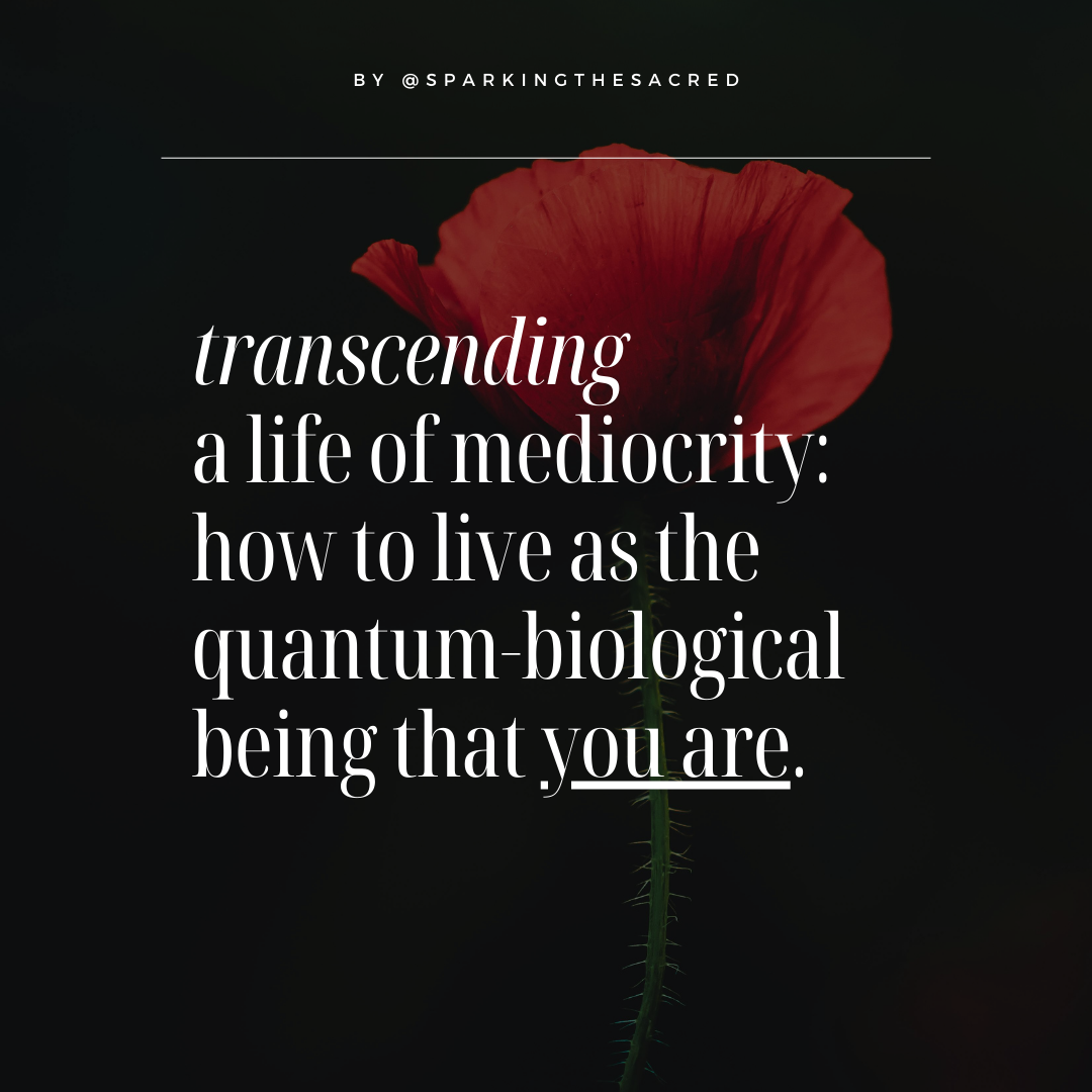 Transcending A Life of Mediocrity: What else is possible?! — SPARKING ...