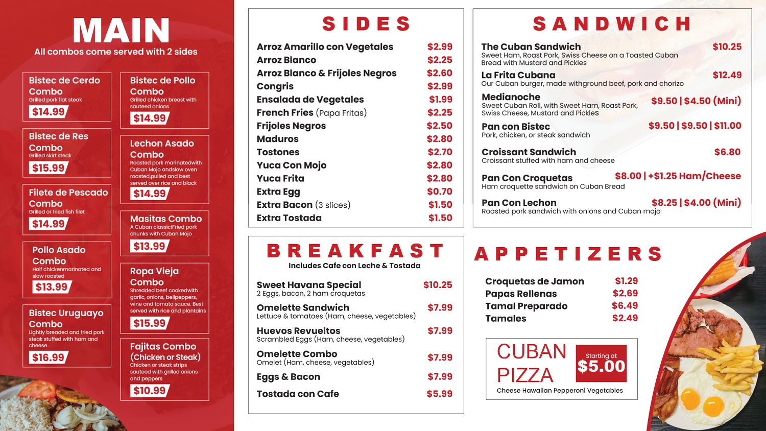 Menu — Sweet Havana - Louisville's Cuban Bakery & Cafe