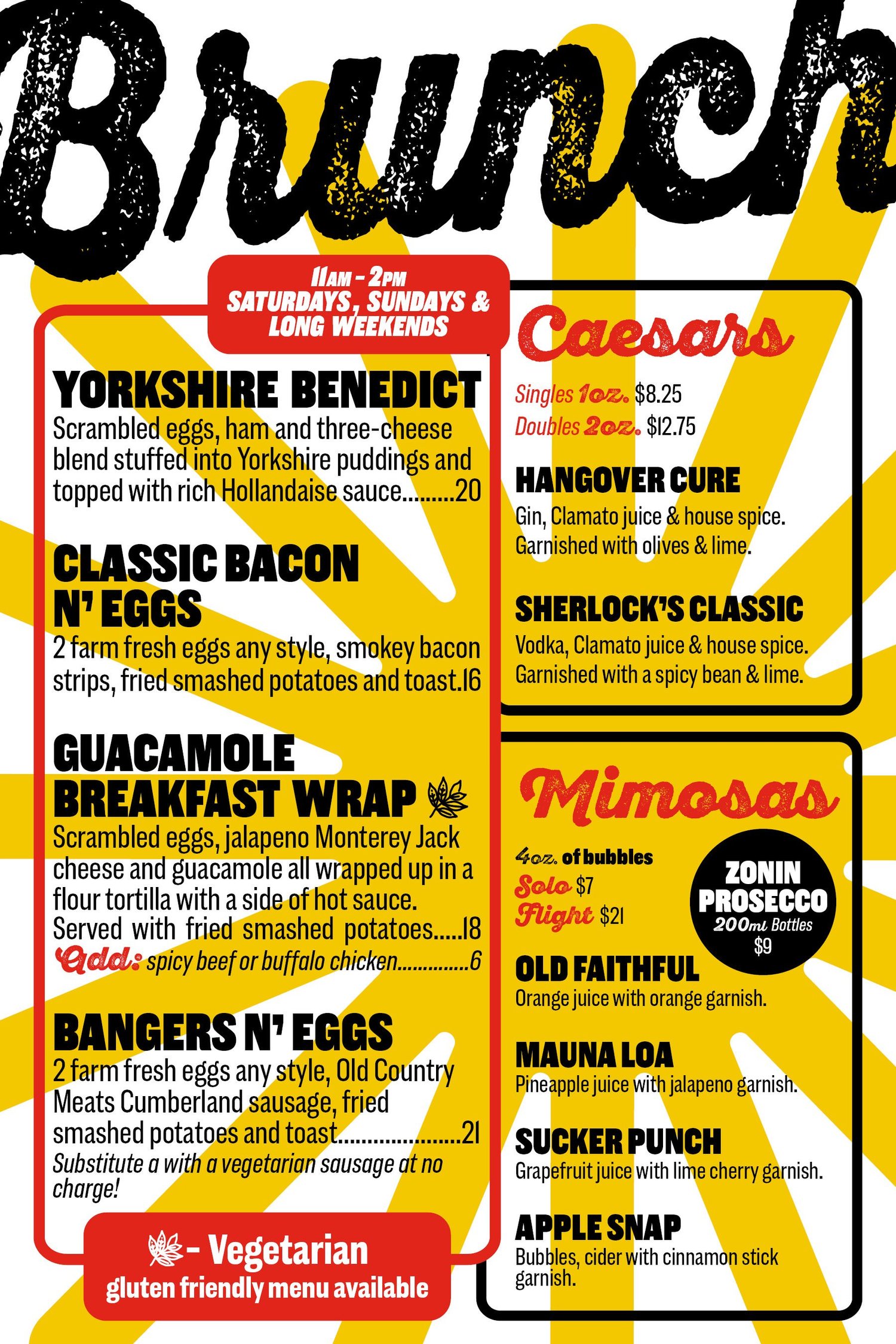BRUNCH — The Sherlock Holmes Pubs