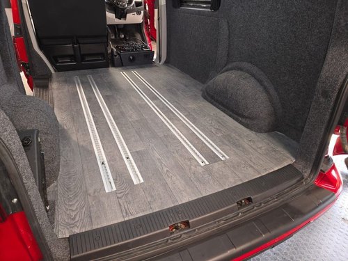 Campervan Mobiframe Floor Installation in Worcestershire | — Grizzly ...