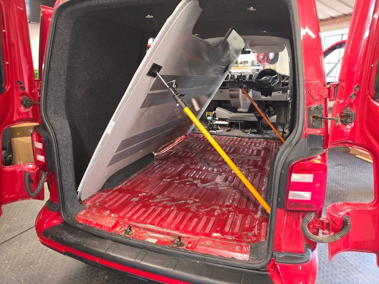 Campervan Mobiframe Floor Installation in Worcestershire | — Grizzly ...