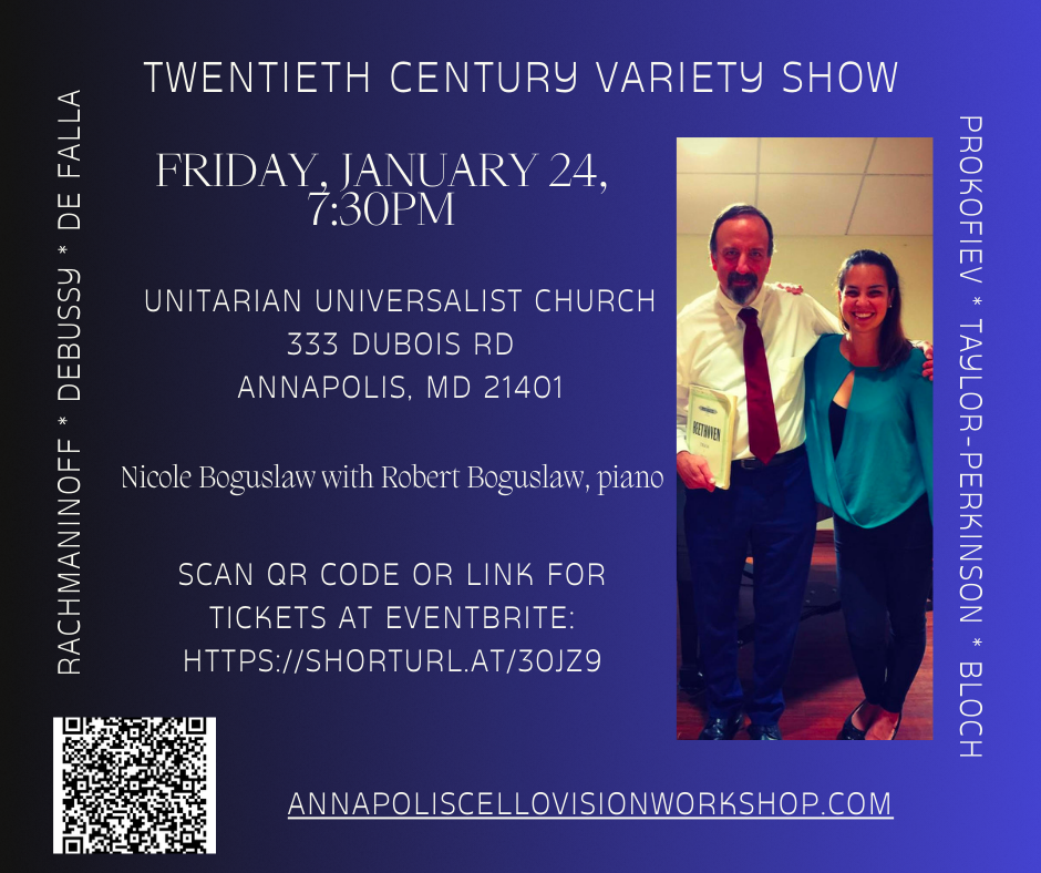 Concert Series — Annapolis Cellovision Workshop