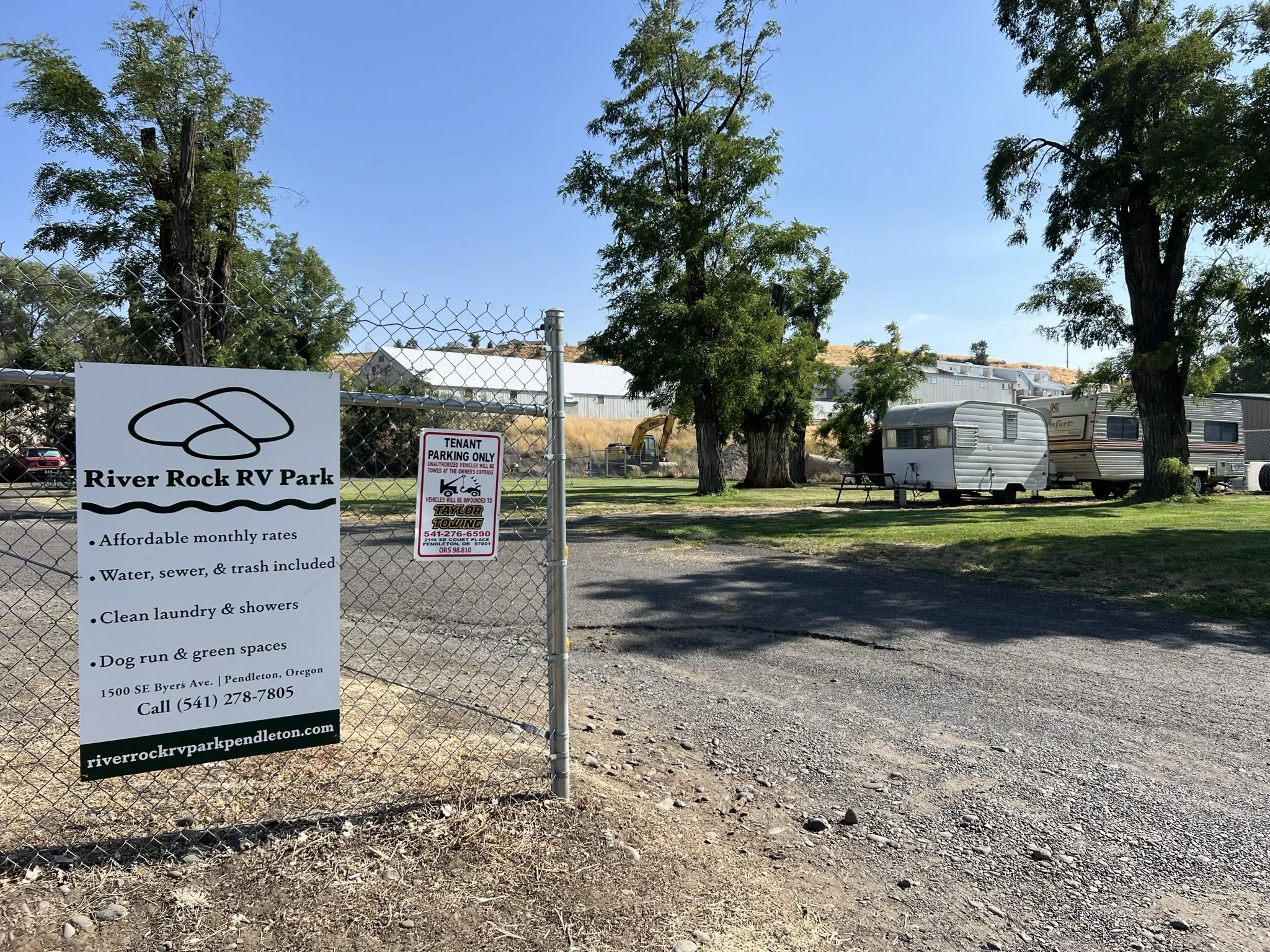 Rates & Reservations - River Rock RV Park, Pendleton, OR — River Rock ...