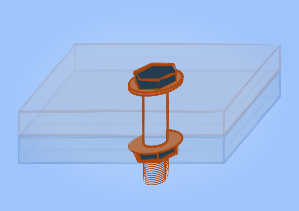 Bolt component model in IDEA StatiCa — säker stål design. Ideastatica ...