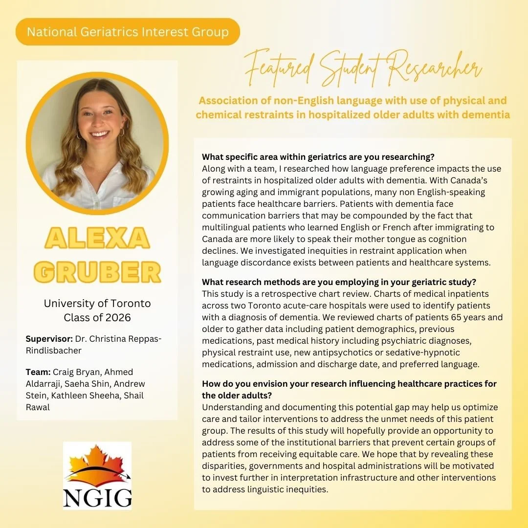 CGS Medical Student Site — Canadian Geriatrics Society