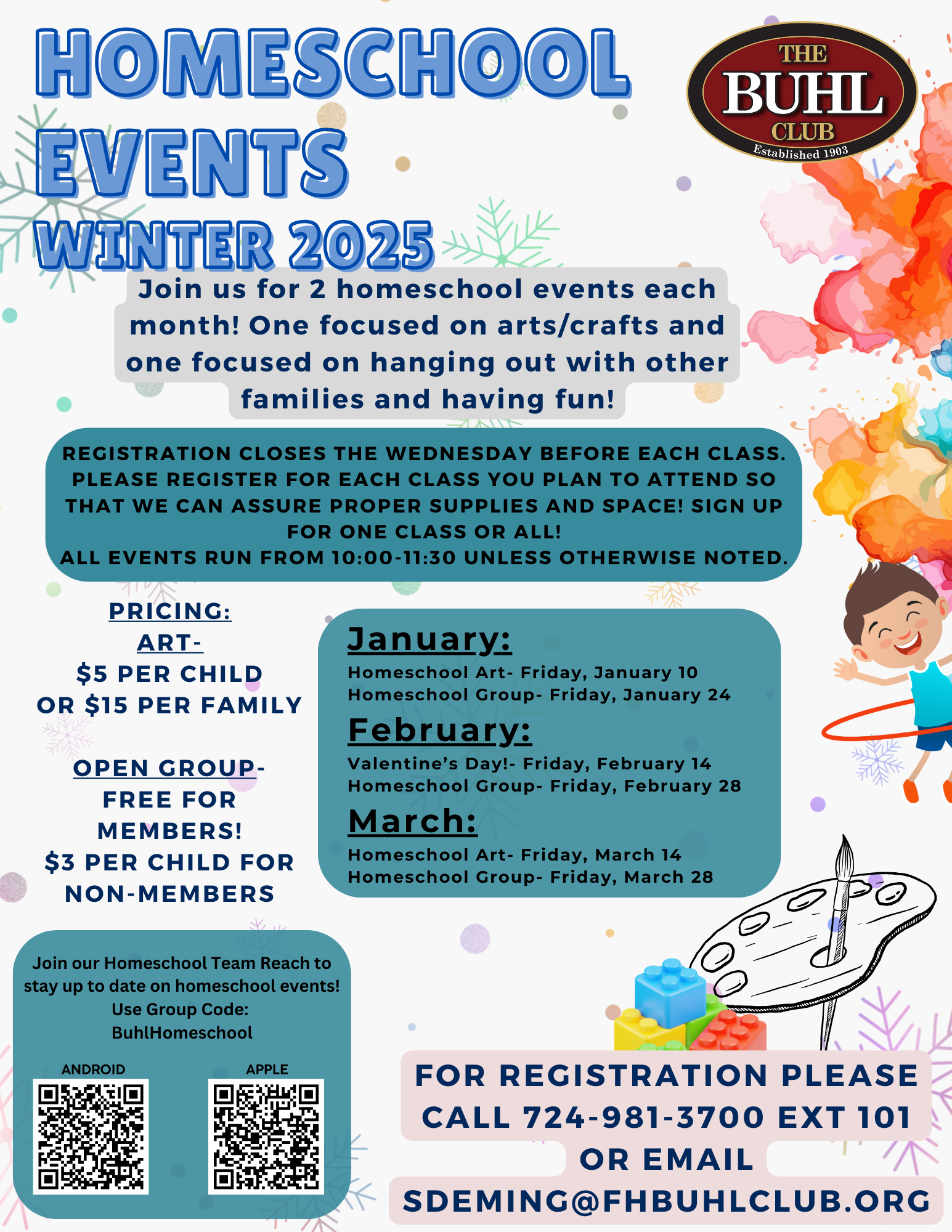 Flyers/Events — The Buhl Club