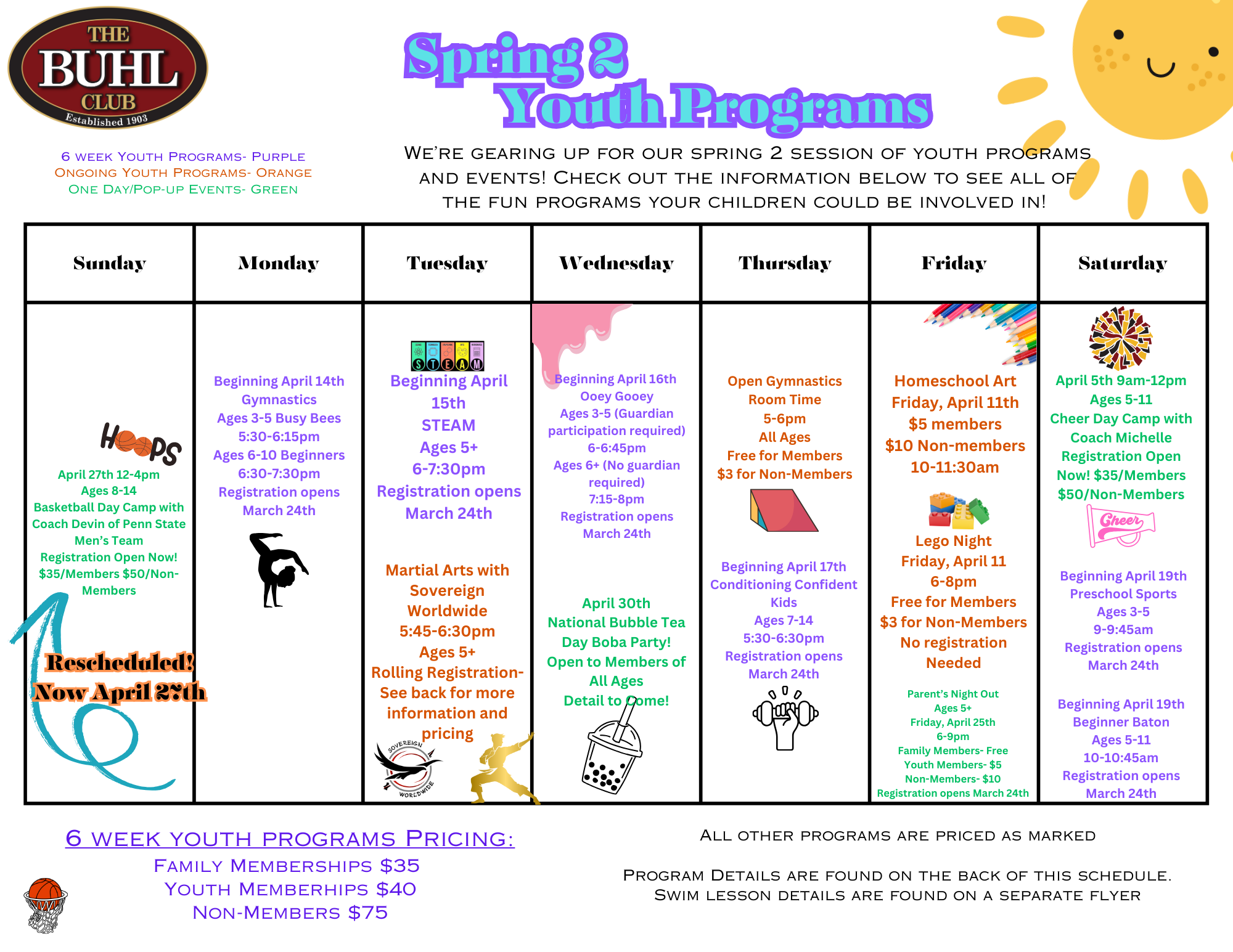 Flyers/Events — The Buhl Club