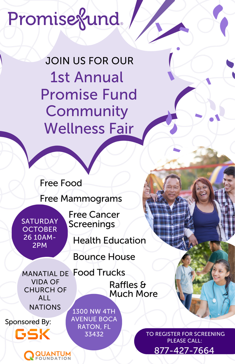 PROMISE FUND 1ST ANNUAL COMMUNITY WELLNESS FAIR — Promise Fund