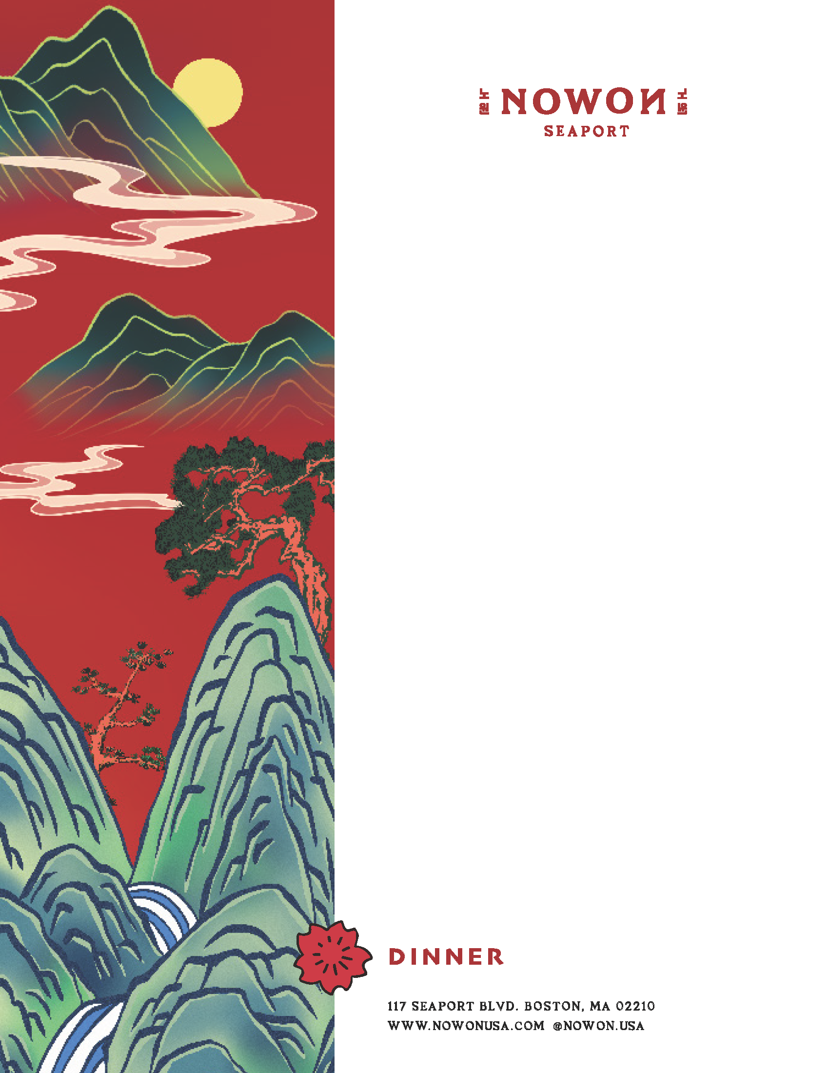 Seaport Boston Menu! — Nowon