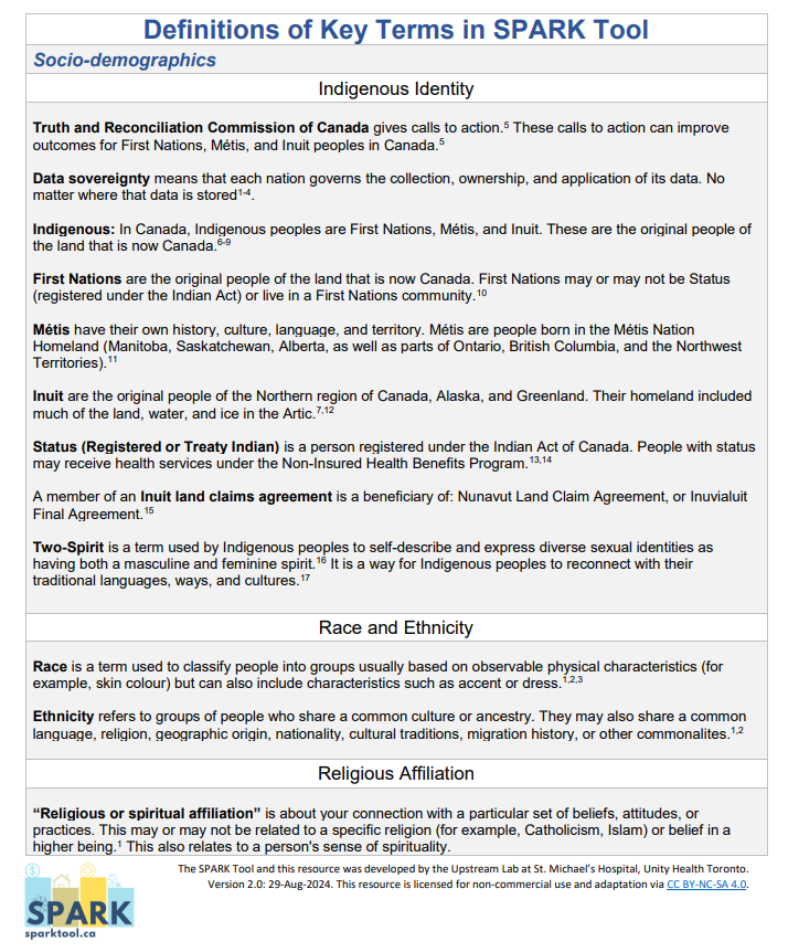 SPARK Tool Materials and Resources — Deep End Canada