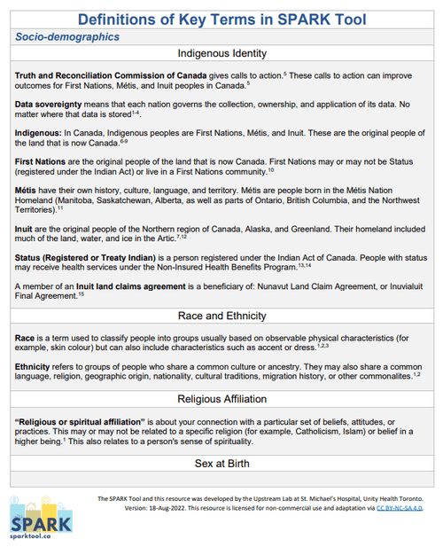 SPARK Tool Materials and Resources — Deep End Canada