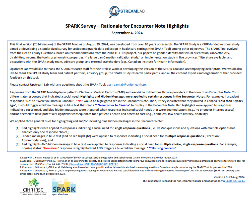 SPARK Tool Materials and Resources — Deep End Canada
